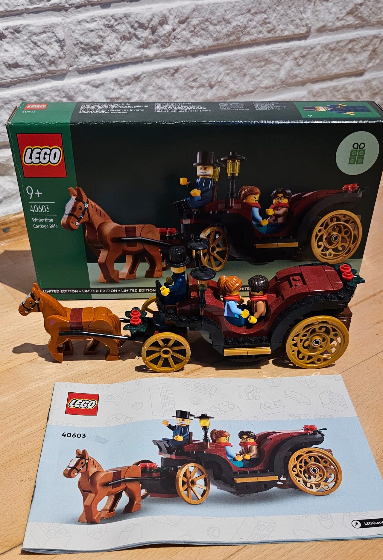 LEGO 40603 Wintertime Carriage Ride / Vintertur i hest og kjerre selges ...