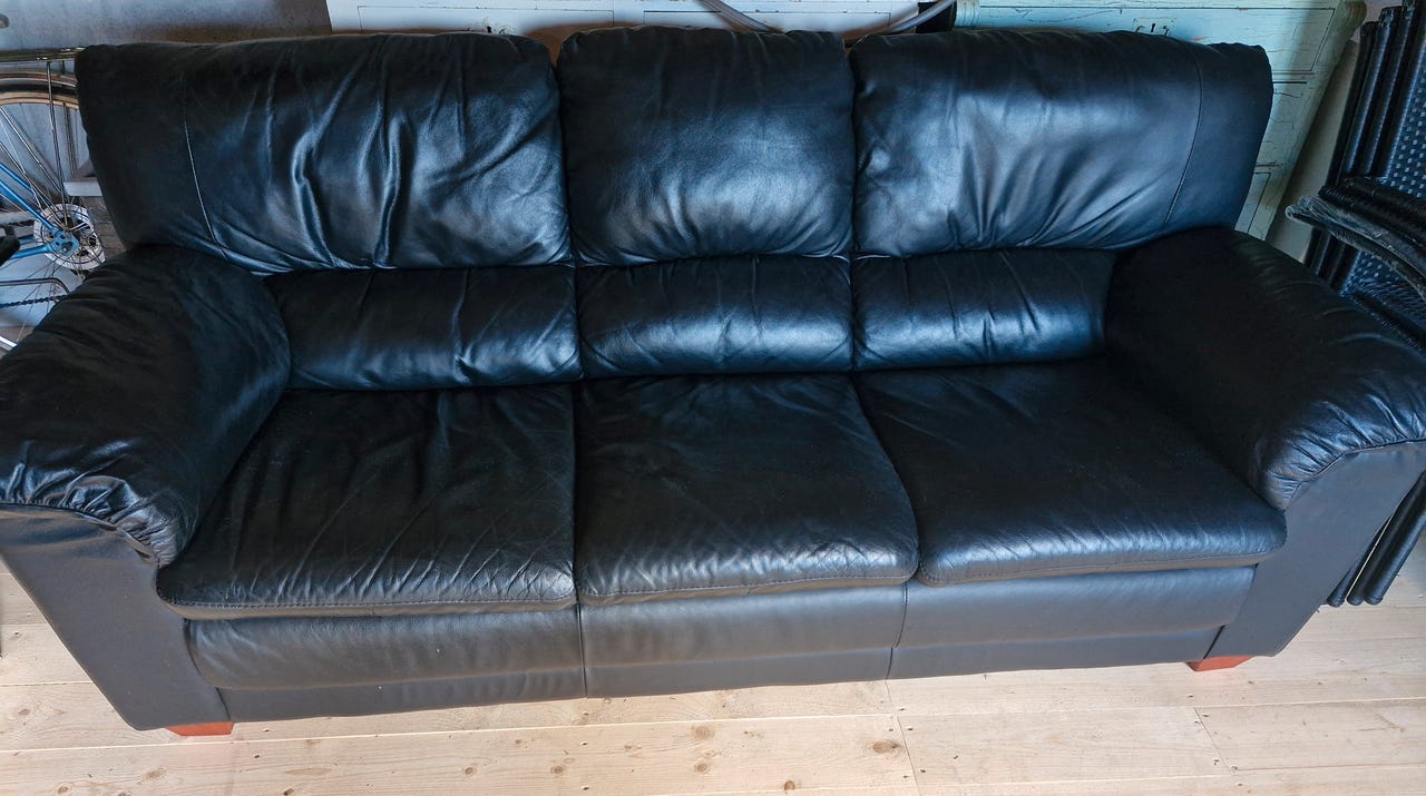 3-seter skinnsofa | FINN-torget