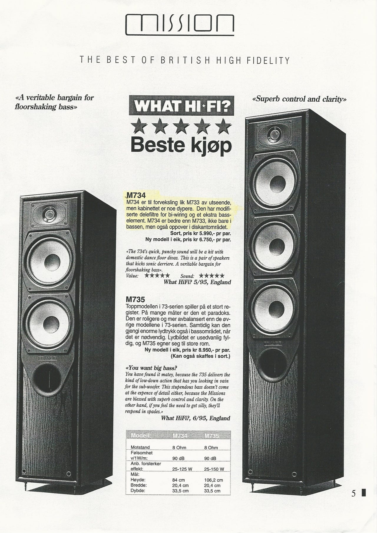 Mission 734 høytallere | FINN-torget