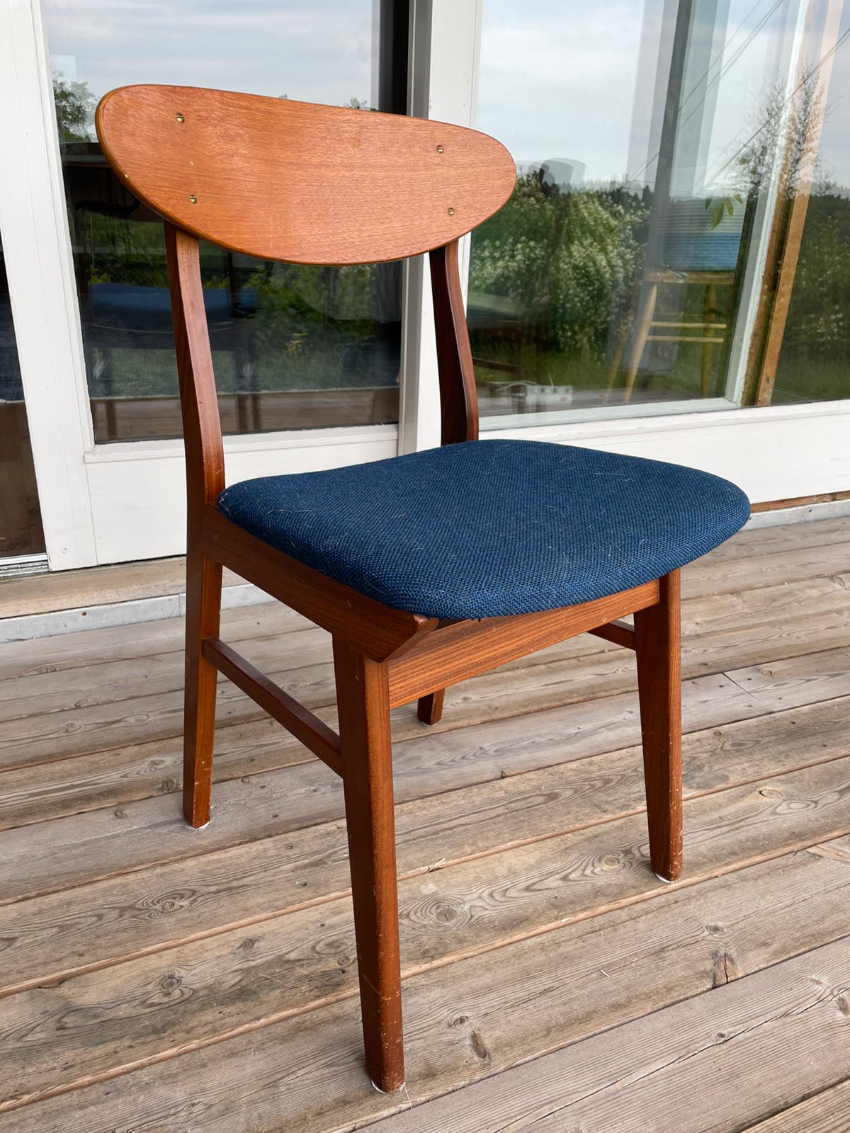 Retro teak stol | FINN-torget