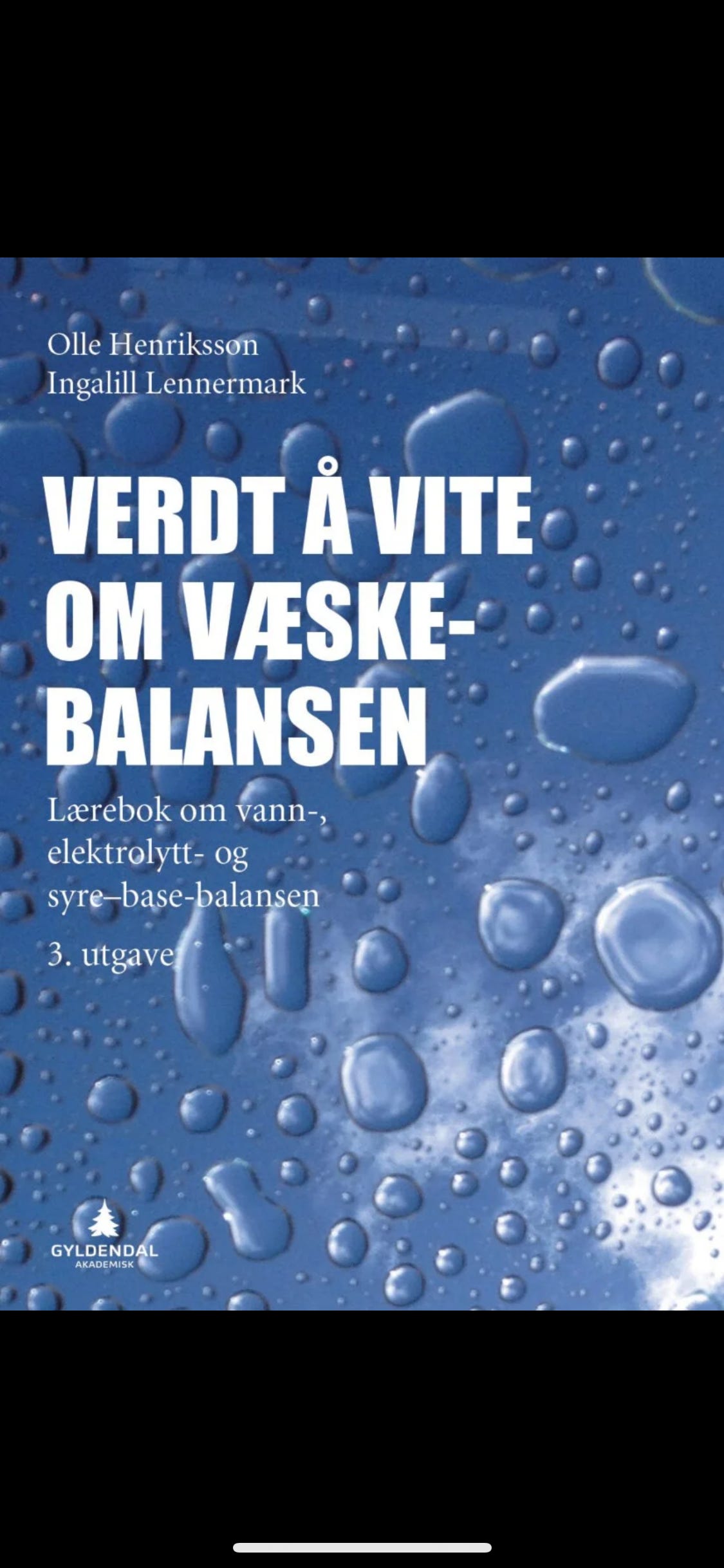 Verdt å vite om væskebalansen - vann-, elektrolytt- og syre-base ...