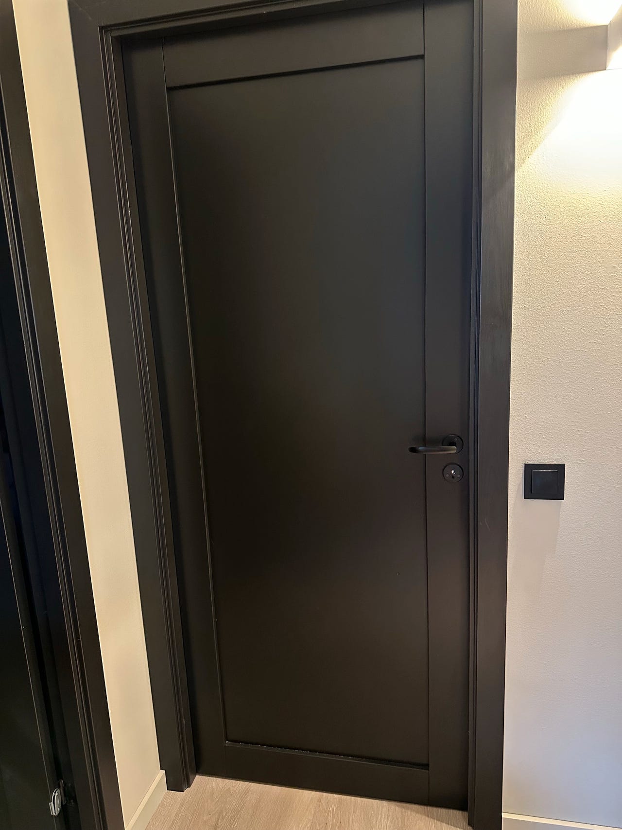 Sort dør - Harmonie Line 1-speil innerdør | FINN-torget