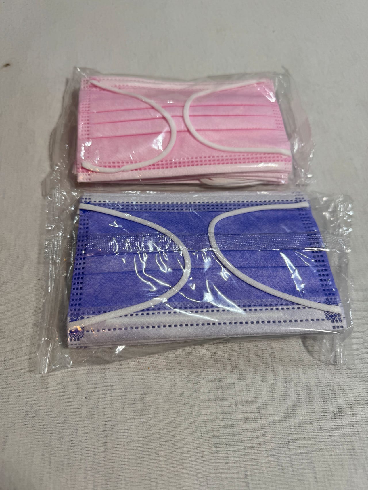 Munnbind barn 2 x 10 stk lila/rosa UÅPNET | FINN-torget