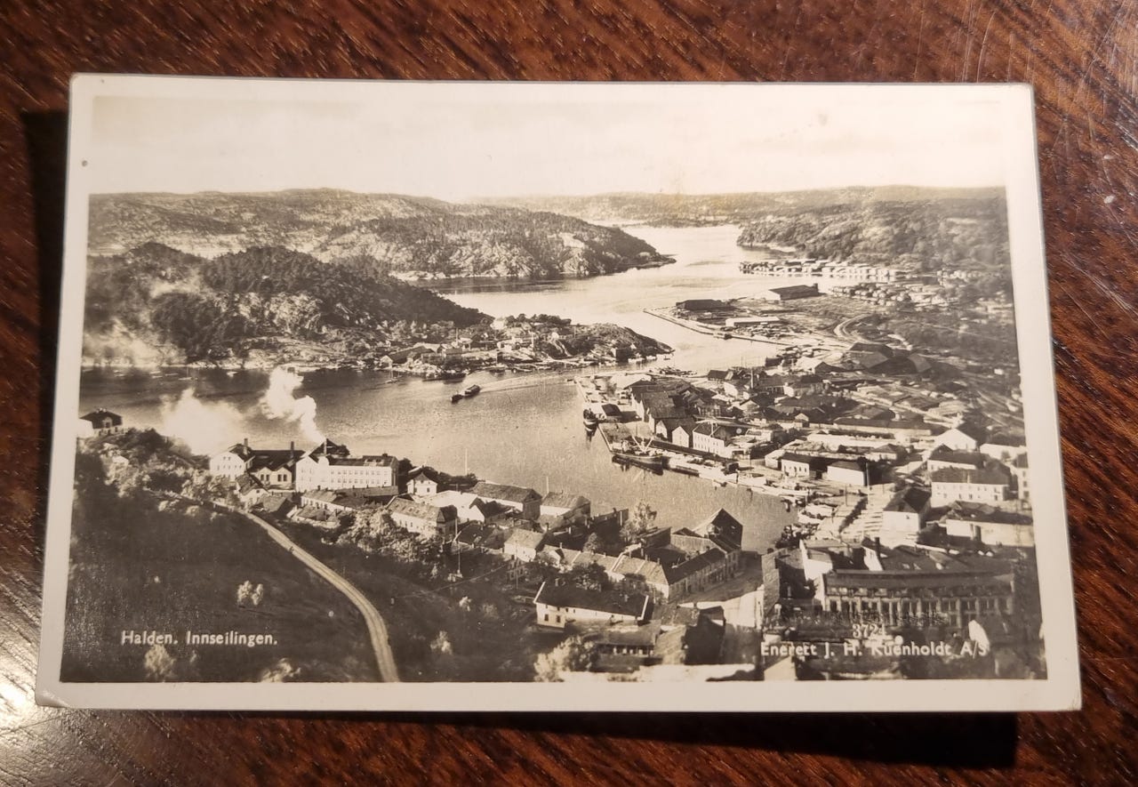 Gammelt postkort fra Halden | FINN-torget