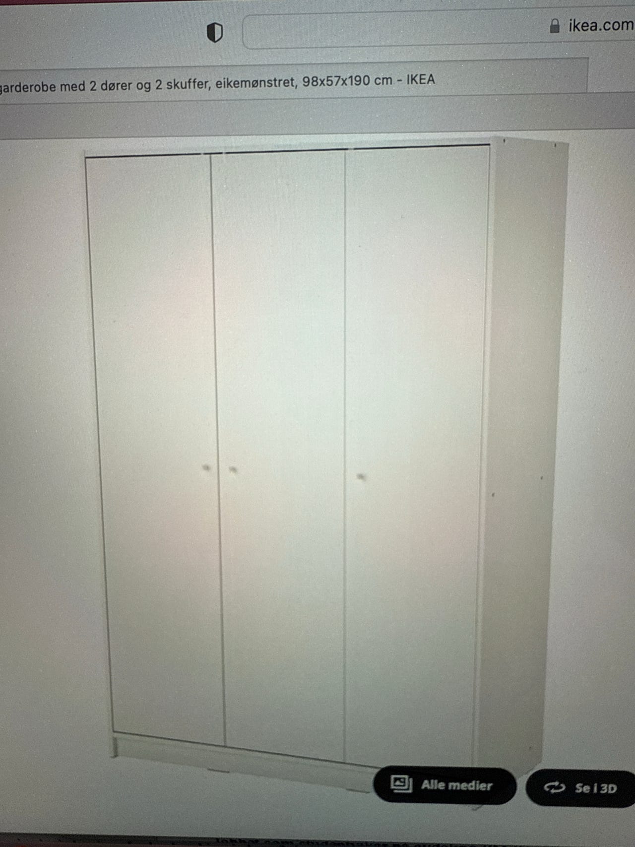 Garderobeskap ikea | FINN-torget