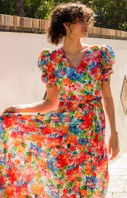 Nydelig sommerkjole i lin fra Hale Bob | FINN-torget