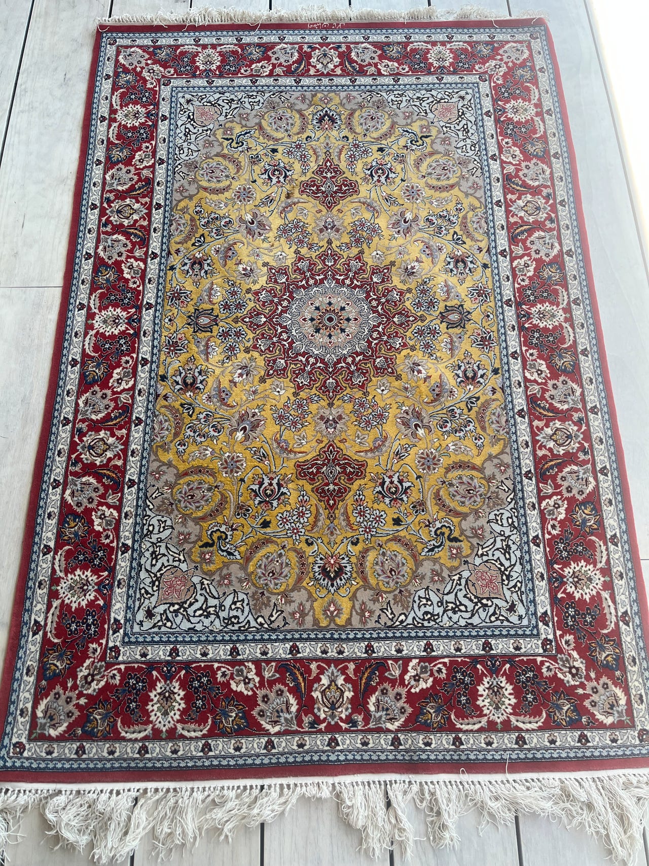 Persisk Isfahan teppe m/silke | FINN-torget