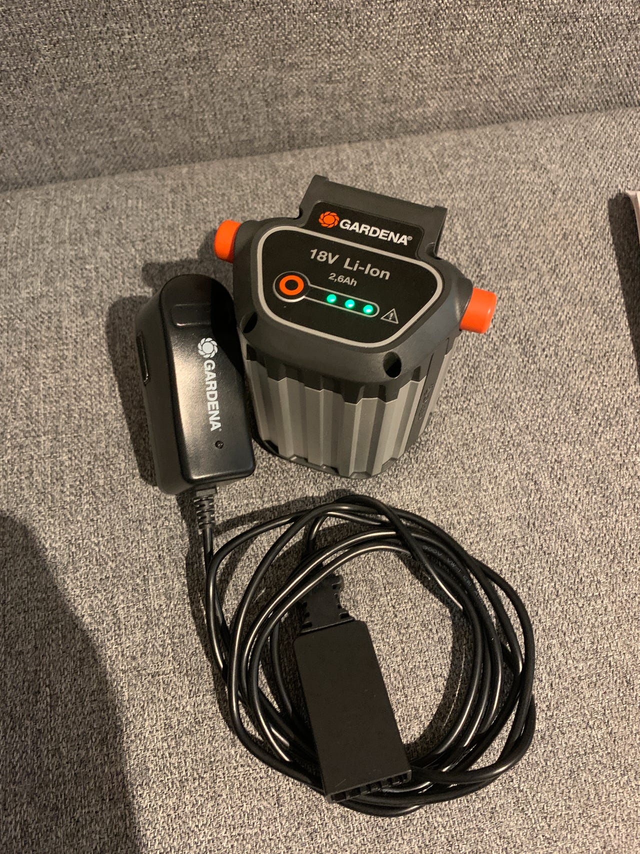 18v Gardena Batteri / Lader | FINN-torget
