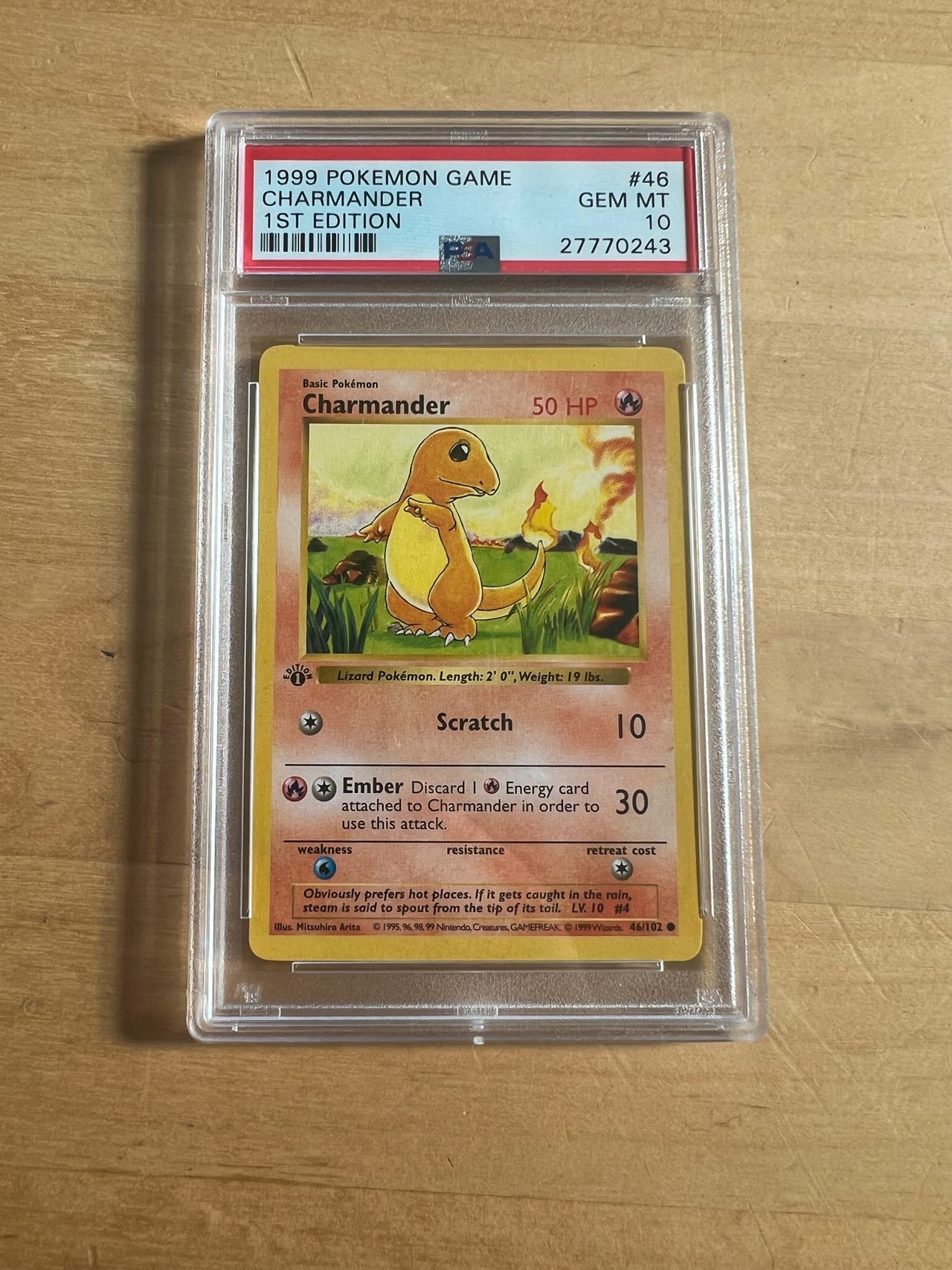 Pokemon 1999 Charmander First Edition PSA 10 | FINN-torget