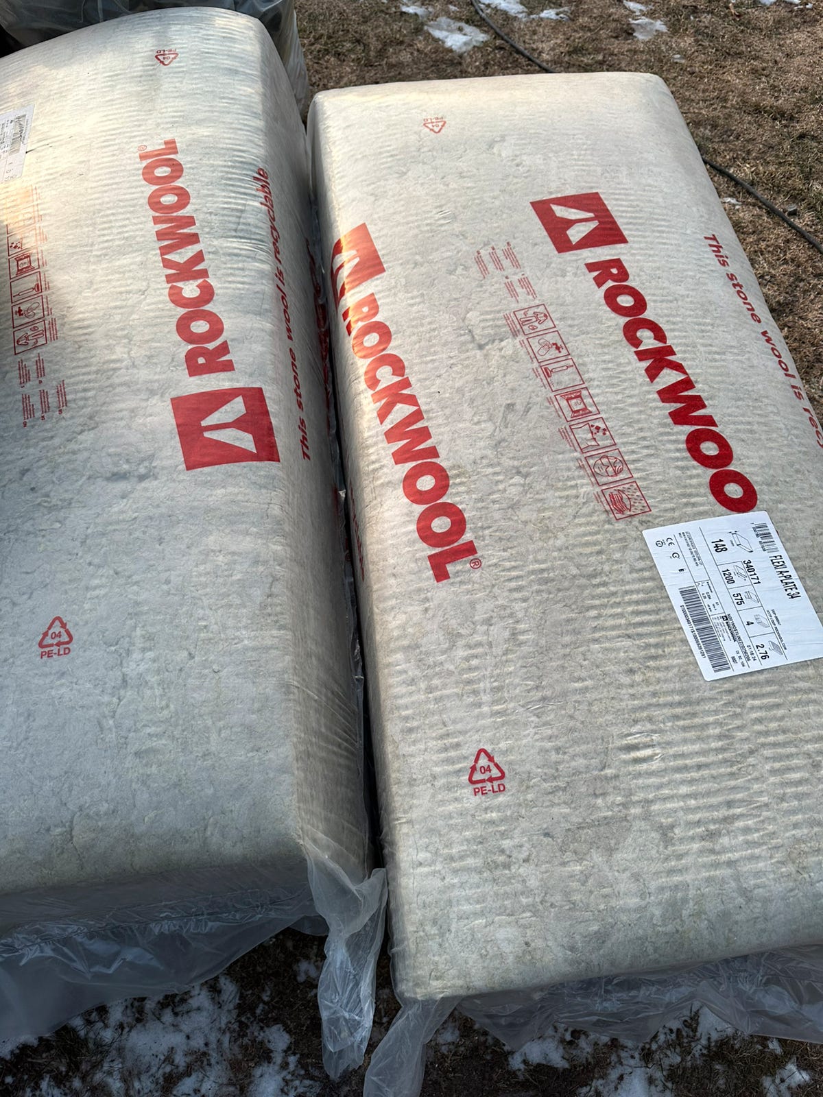 2pk 198mm og 1pk 148mm Rockwool isolasjon | FINN-torget