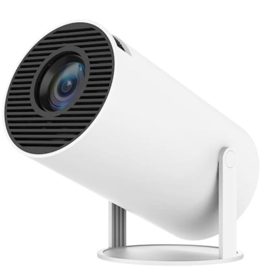 HY300 720P mini Projector + 60" lerret | FINN-torget