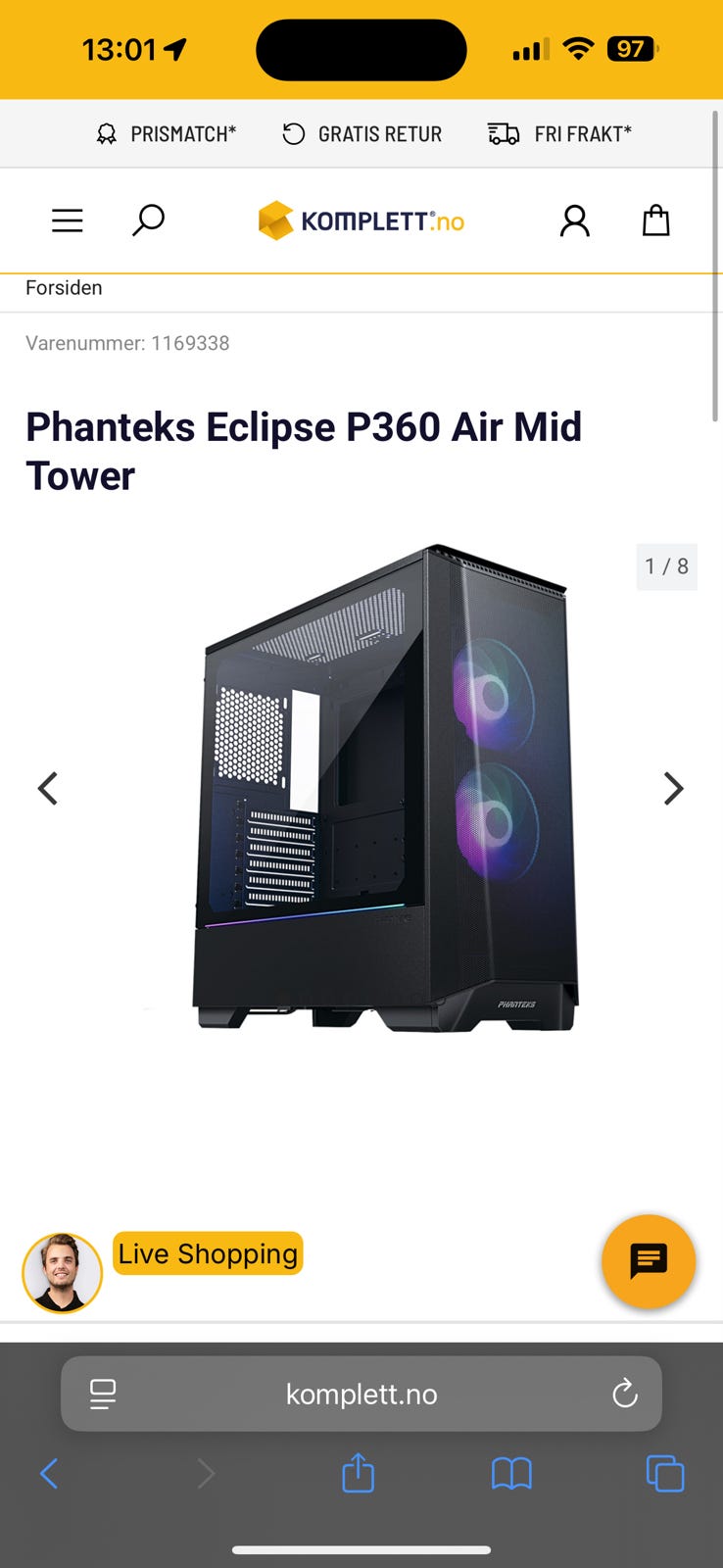 Phanteks Eclipse P360 | FINN-torget