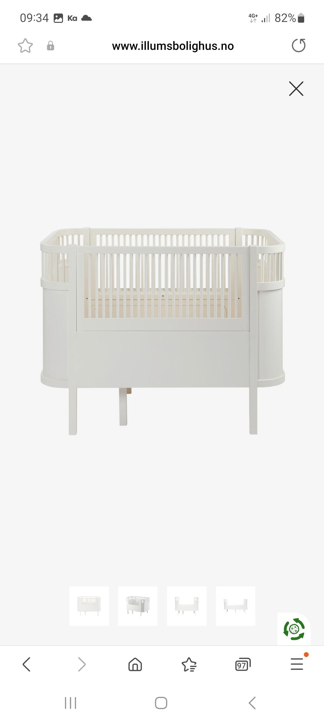 Sebra kili barneseng | FINN-torget