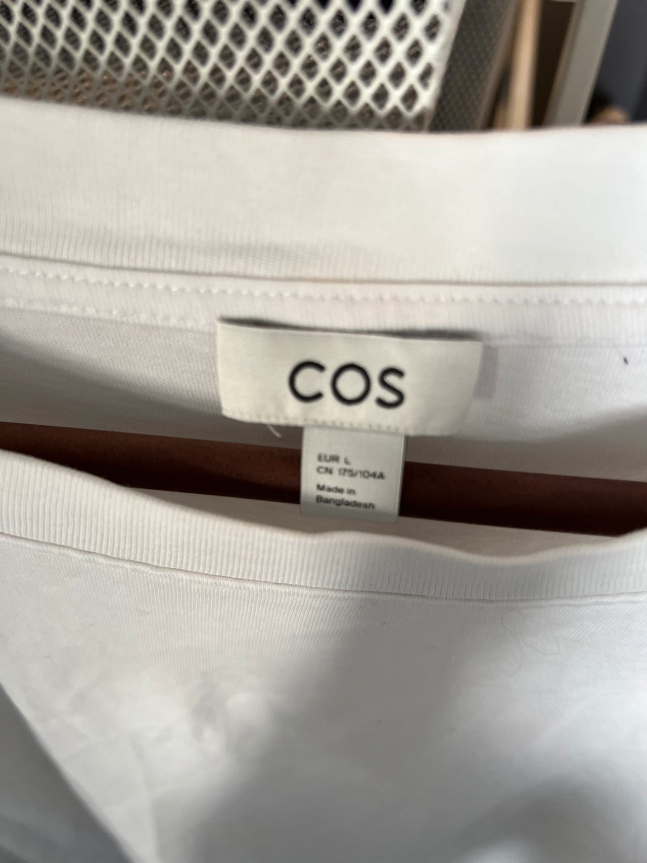 Cos genser hvit bomull med lang arm | FINN-torget