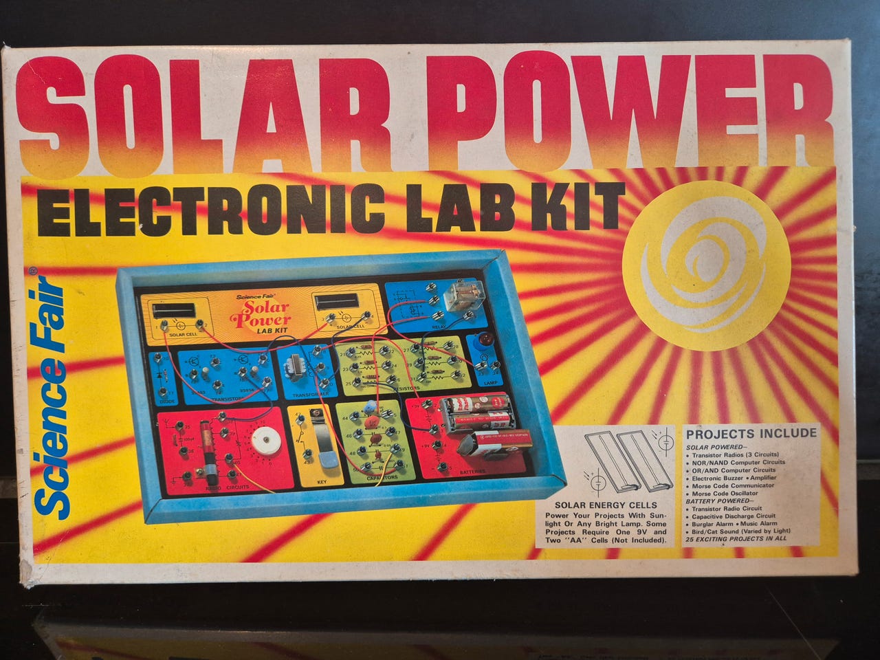 Vintage Tandy Science Fair Solar Power Electronic Lab Kit (28-246 ...