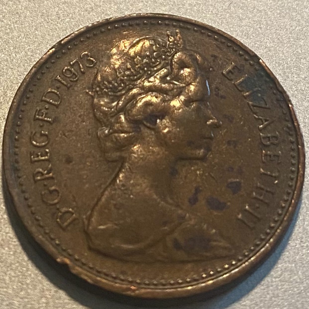 VERY RARE 1p Coin 1973 ONE NEW PENCE - LUCKY COIN - Collectors Coin ...