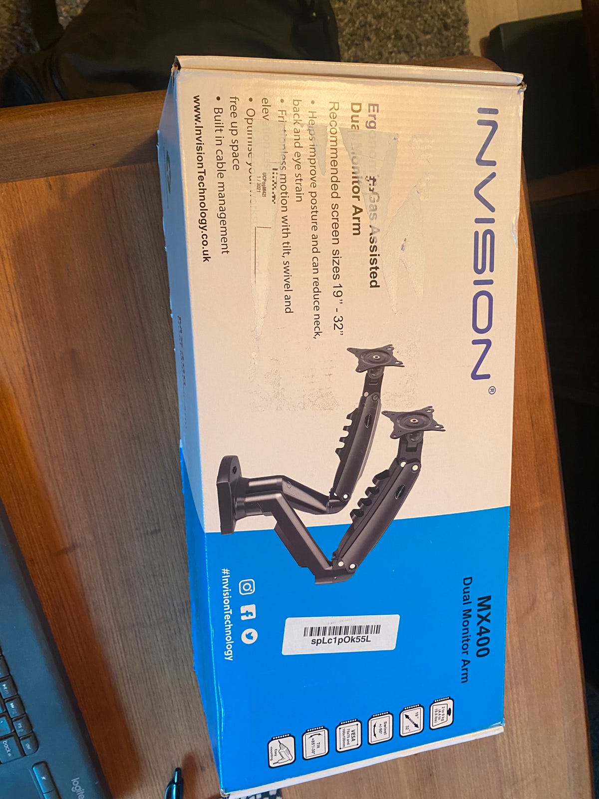 Invision Dual screen vesa arm 19-32 | FINN-torget