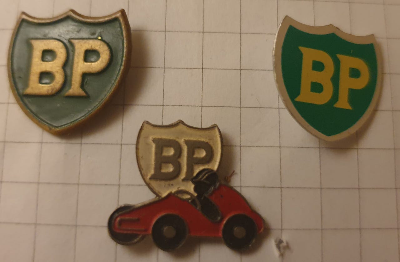BP-PINS. 3 flotte, vintage BP-pins. | FINN-torget