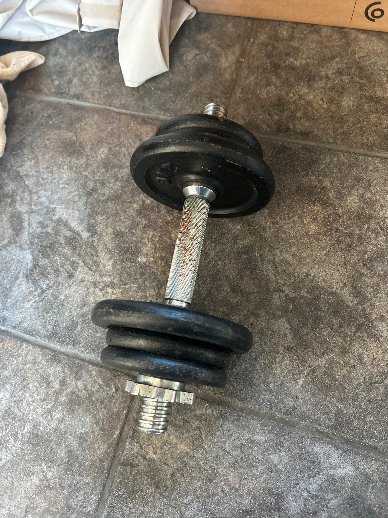 Manual Dumbbell Svart Stål | FINN-torget