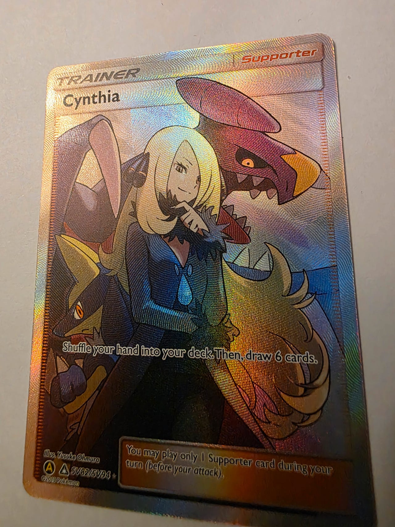 Pokémon TCG - Cynthia SV82/SV94 Trainer fra Hidden Fates 2019 - MINT ...