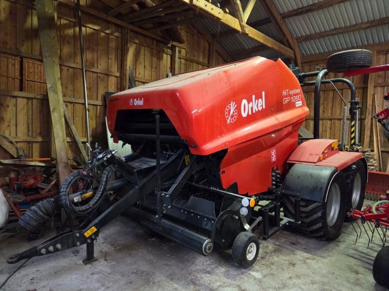 Orkel GP 1260 Rundballpresse selges | FINN-torget