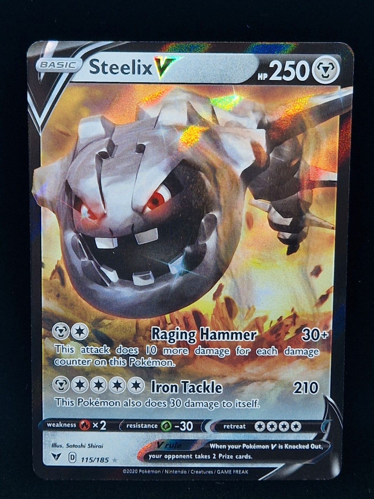 Steelix V - 115/185 - Pokemon kort | FINN-torget