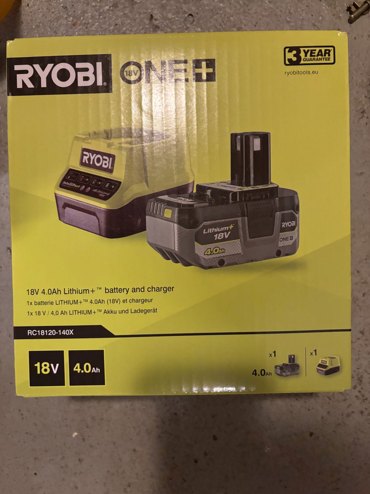 Ryobi lader og batteri uåpnet | FINN-torget