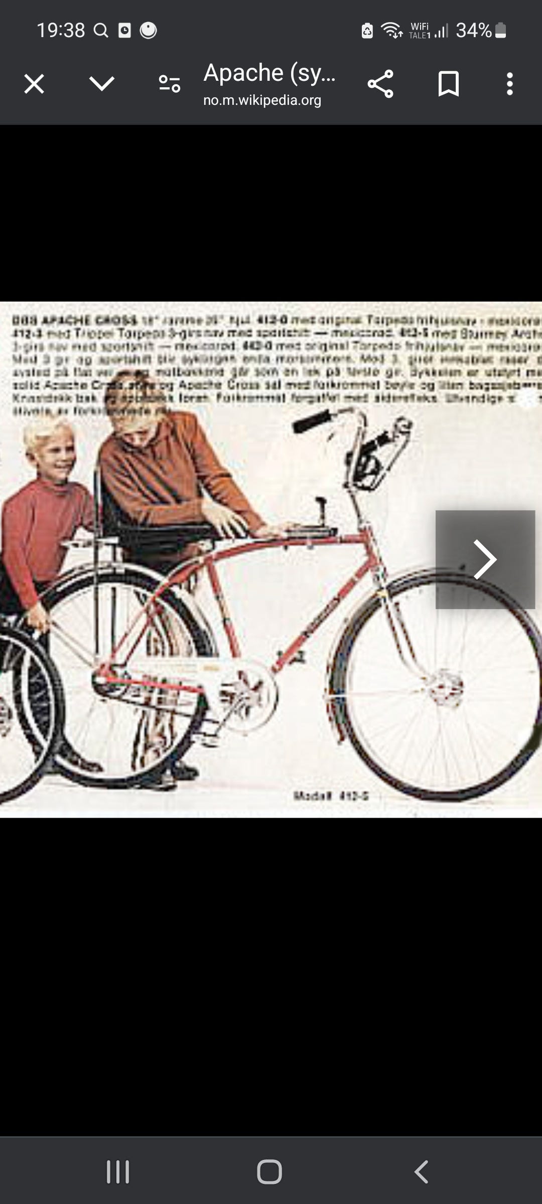 Apache sykkel | FINN-torget