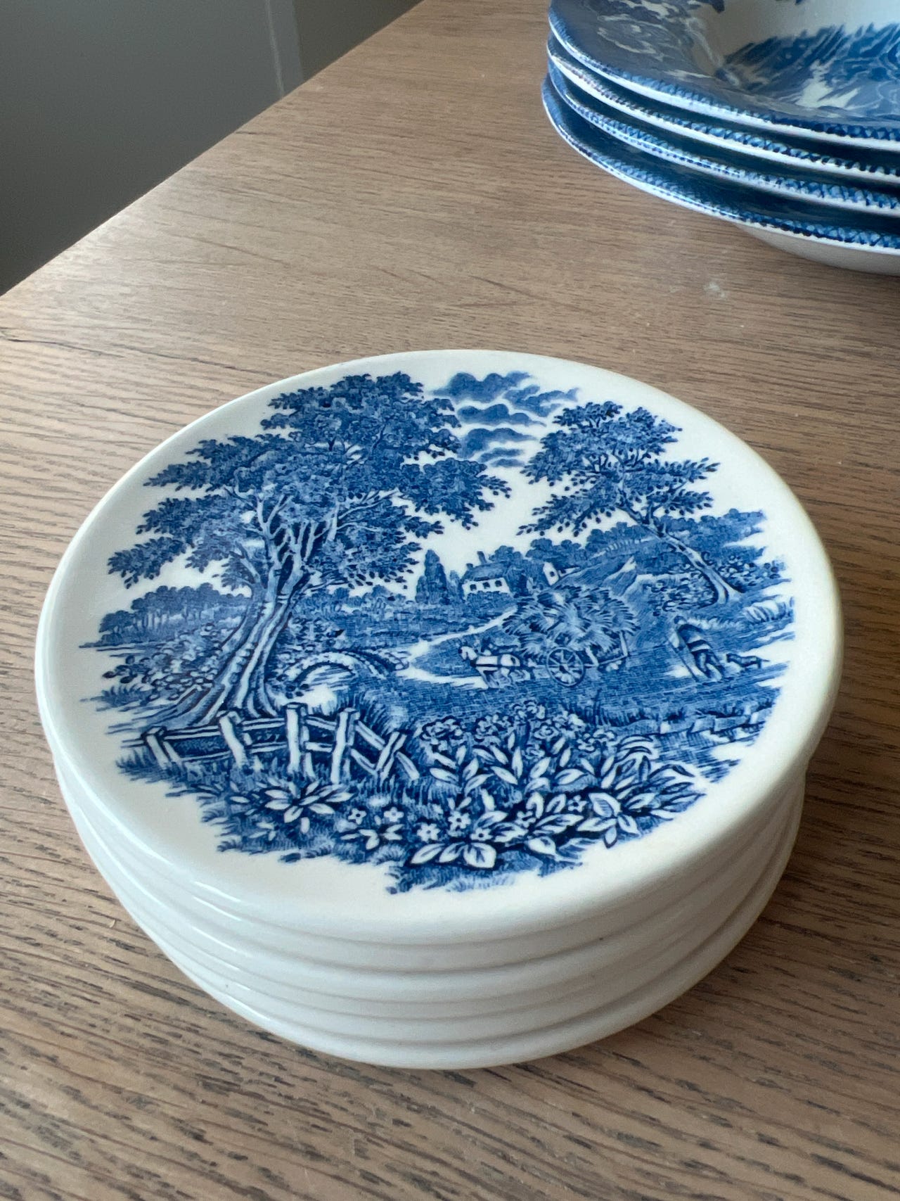 6 små engelske plater/asjetter Dia 11 cm | FINN-torget