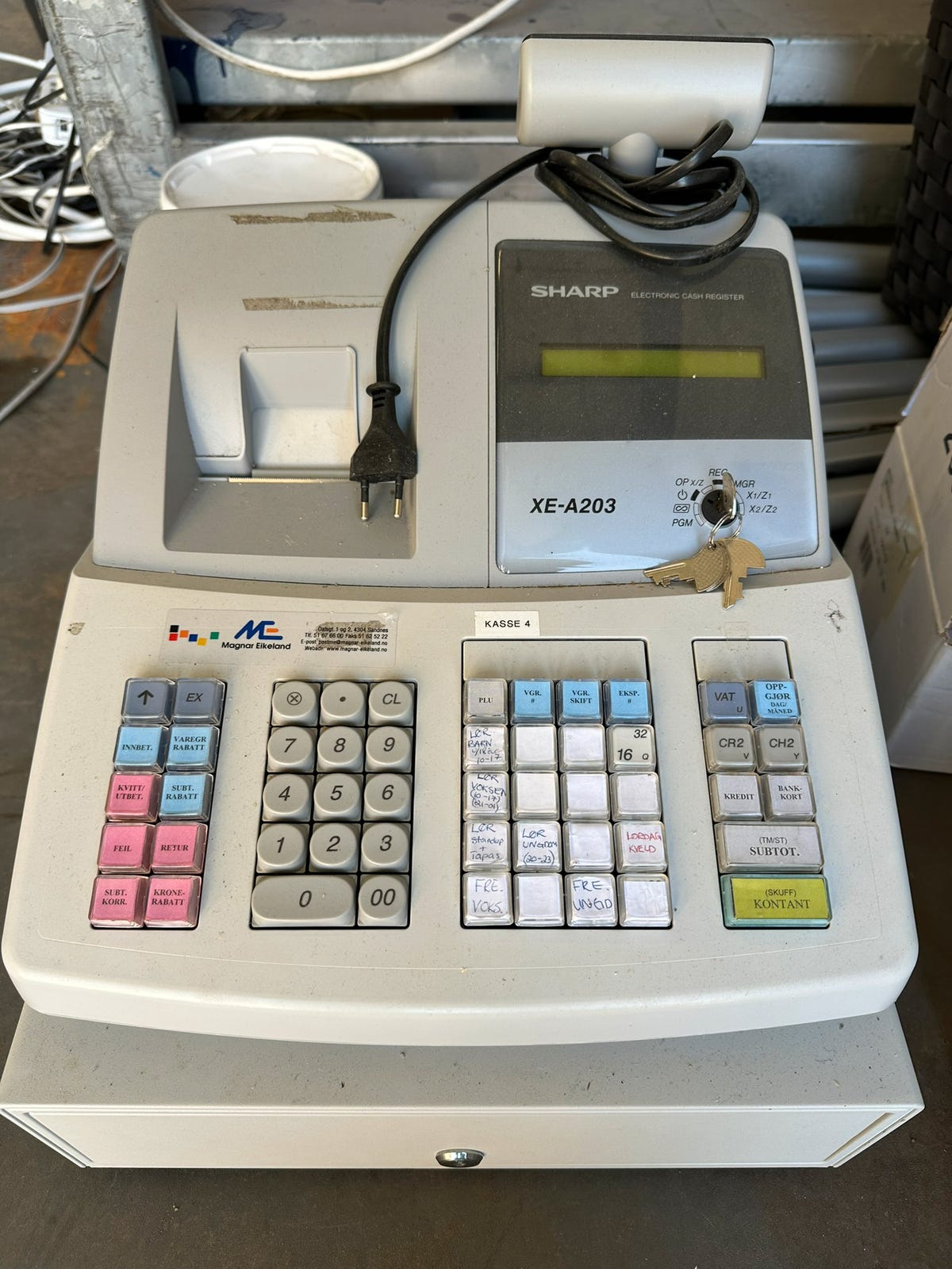 Sharp XE-A203 kasseapperat | FINN-torget