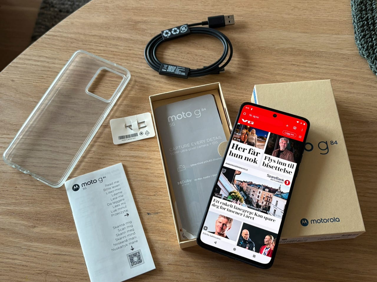 Kun åpnet: Motorola Moto G84 5G; med kvittering | FINN-torget