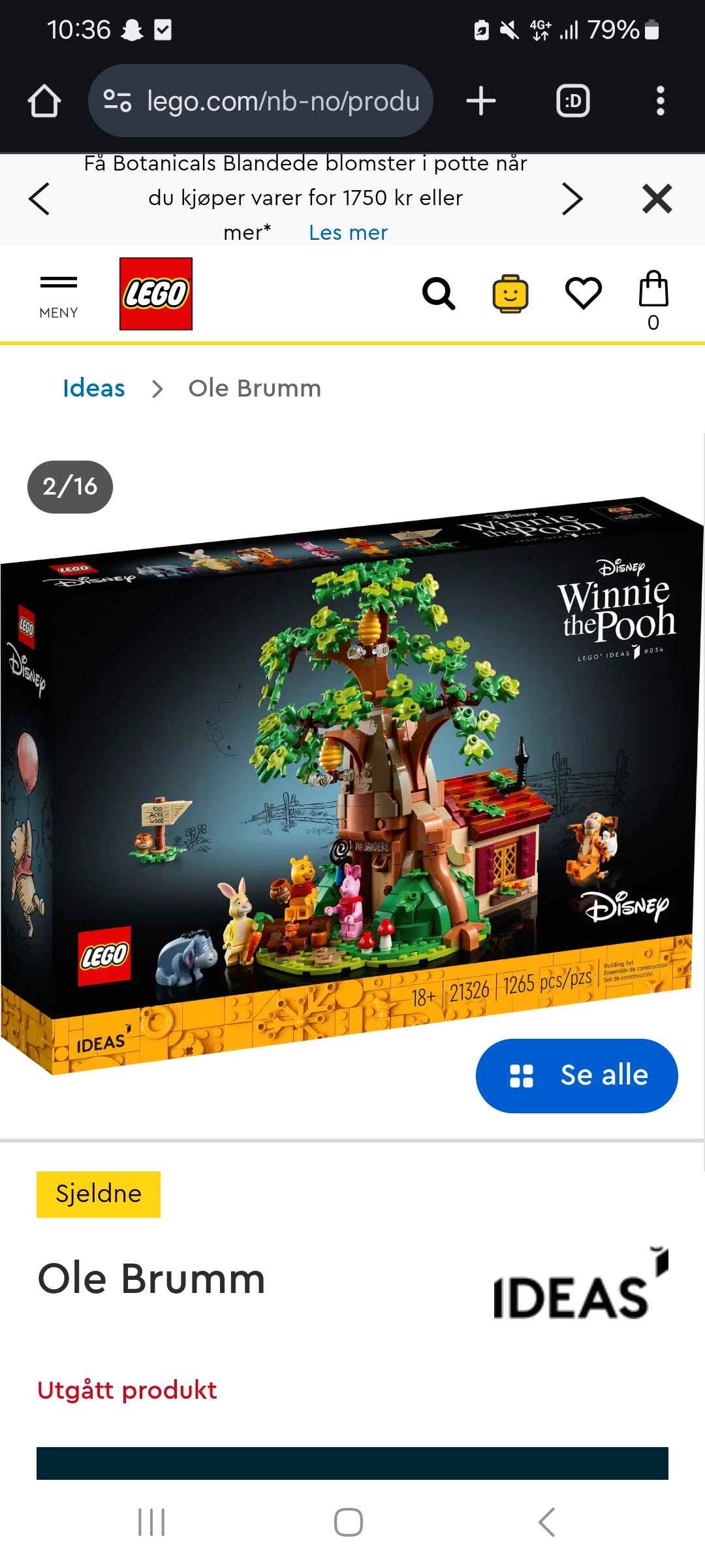 LEGO Ideas 21326 Disney Ole Brumm | FINN-torget