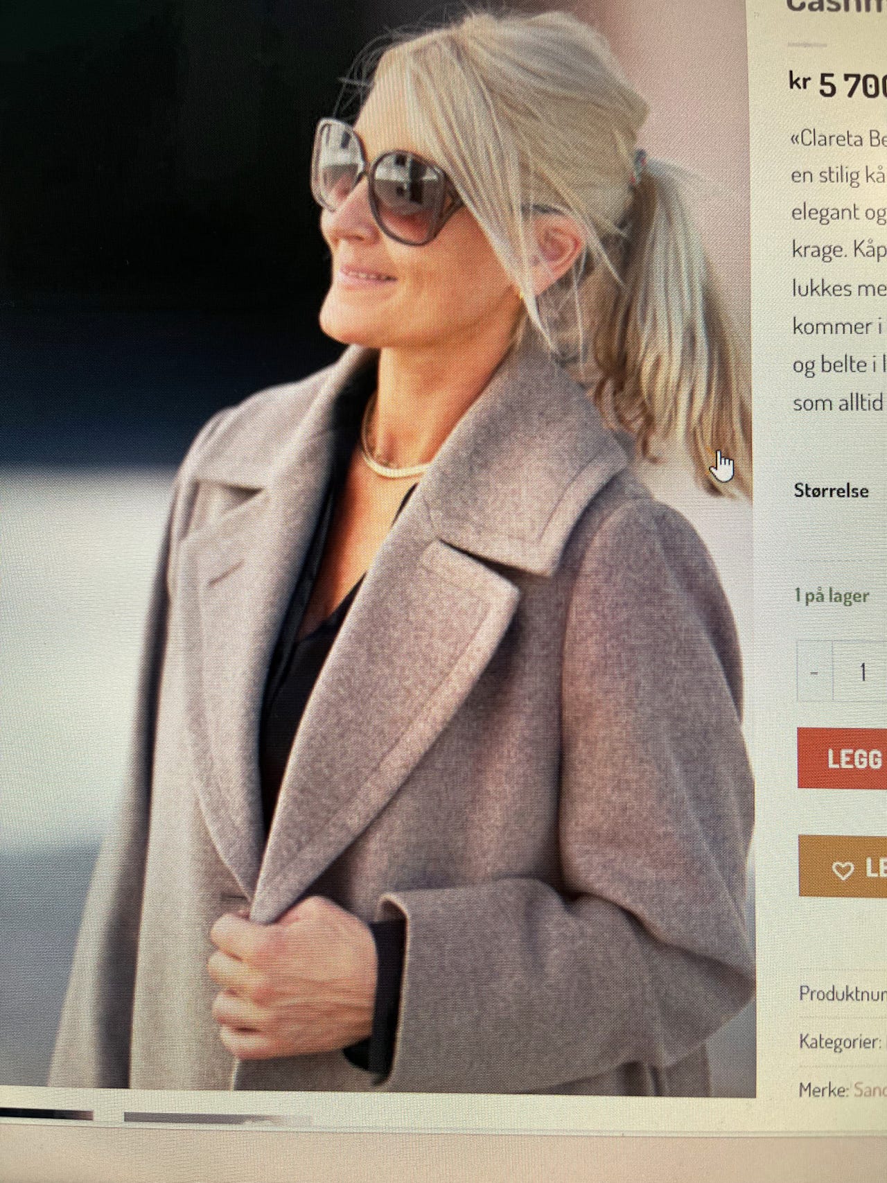 Sand - Klassisk lekker cashmercoat | FINN-torget