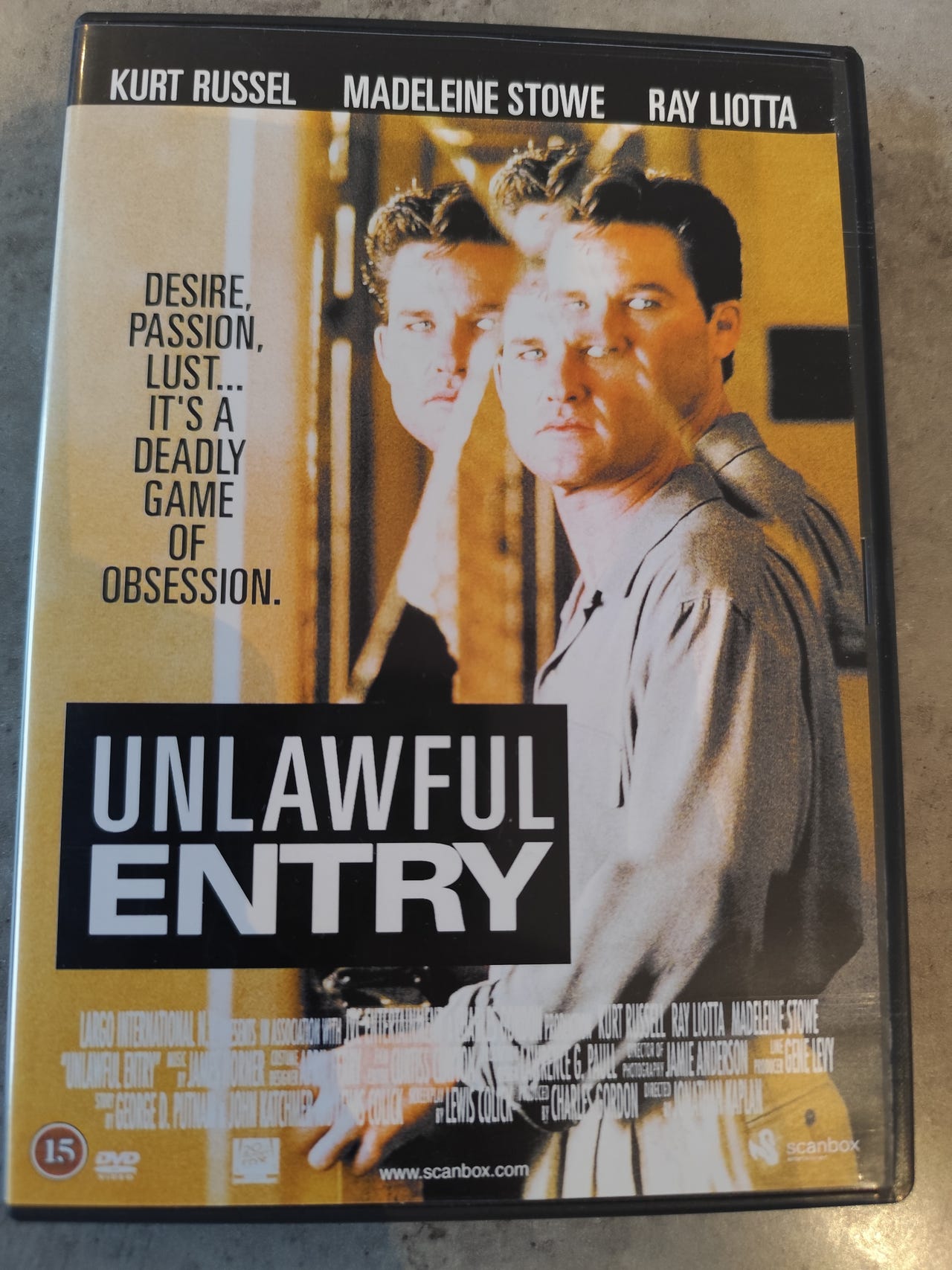 Unlawful Entry ( DVD) Kurt Russell - Ray Liotta - 1992 | FINN-torget
