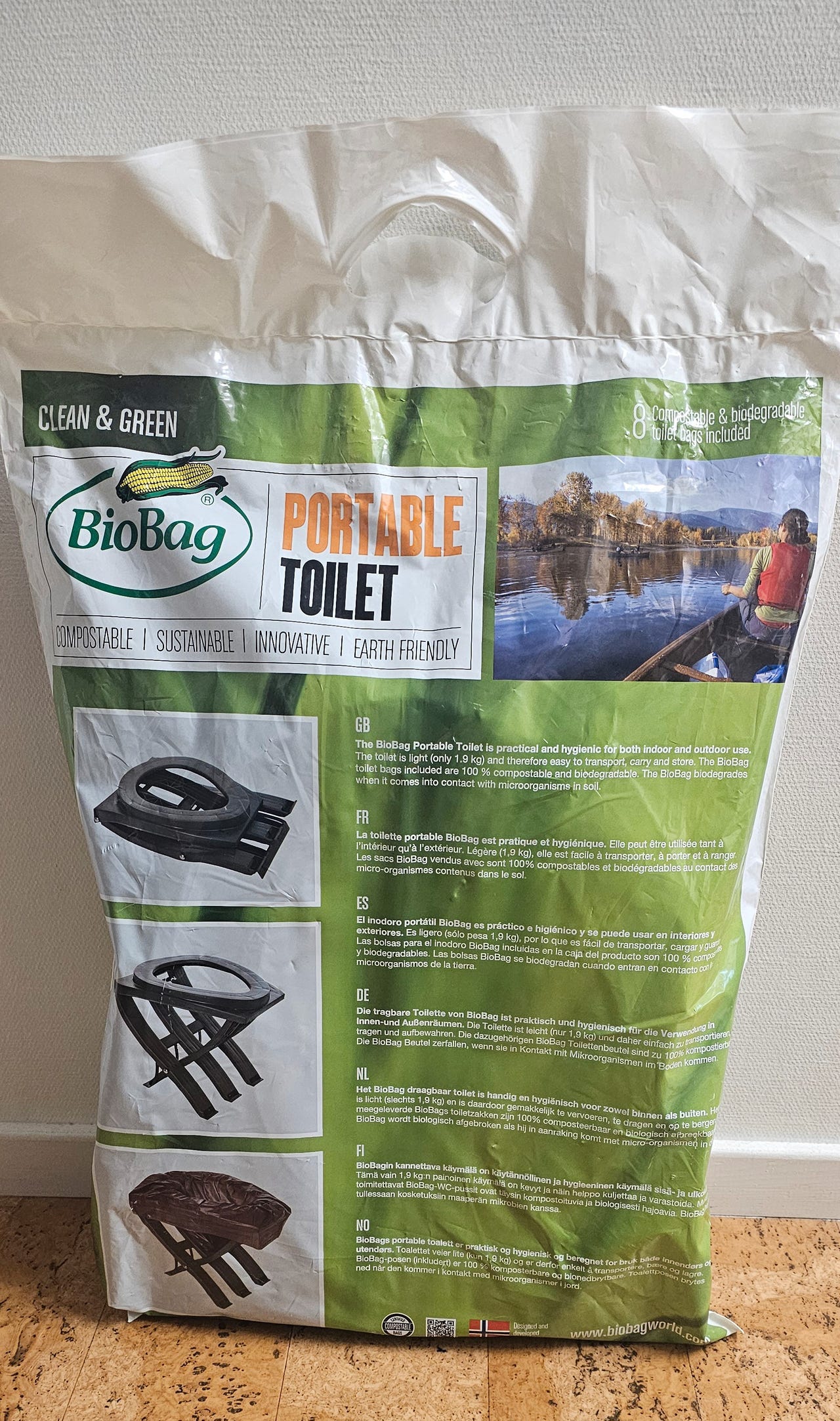 Ny, ubrukt BioBag portable toilet | FINN-torget