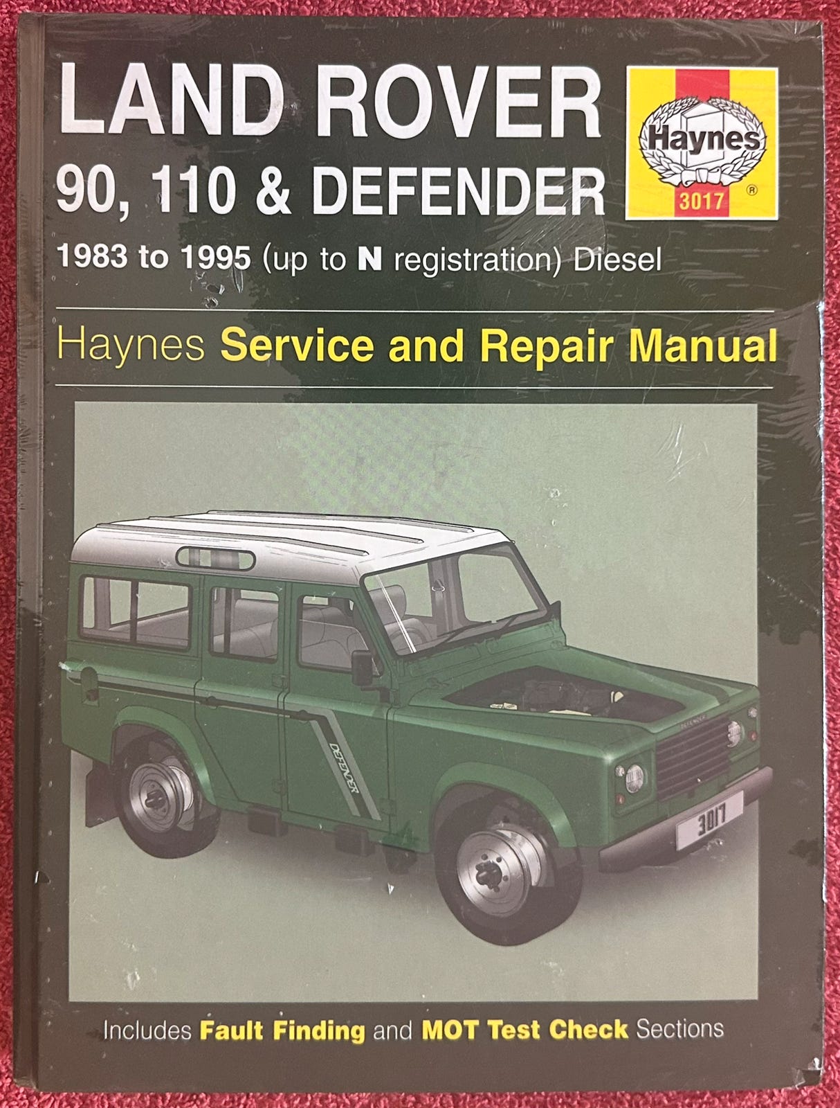 Uåpnet Haynes - Land Rover 90, 110 & Defender, 1983 to 1995, Service ...