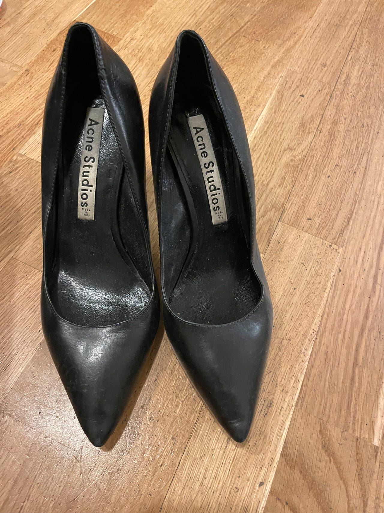 Acne Studios ekte skinn høye hæler - str. 40 | FINN-torget