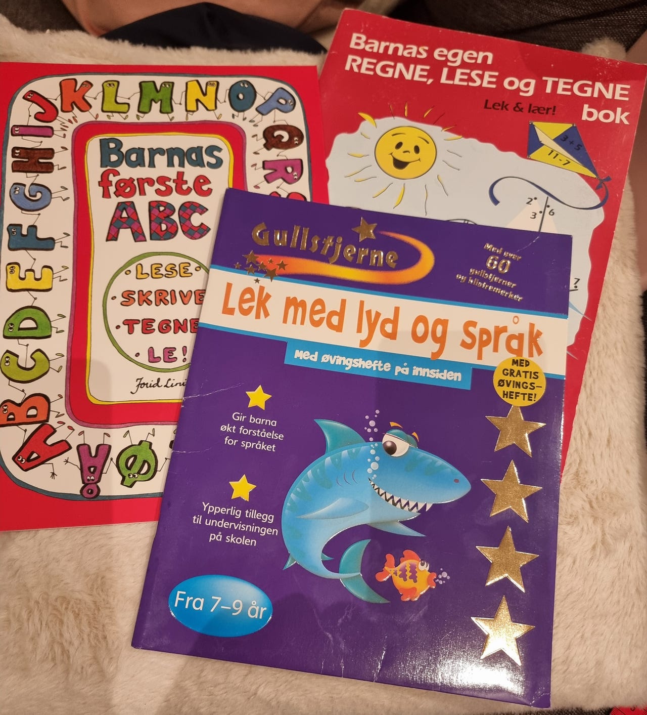 Lese, skrive, Lyder, tegne og lære aktivitetsbøker selges. | FINN-torget