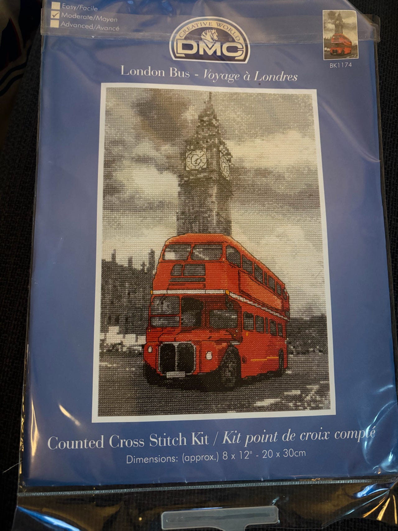 DMC London Bus broderisett 30x20 cm | FINN-torget