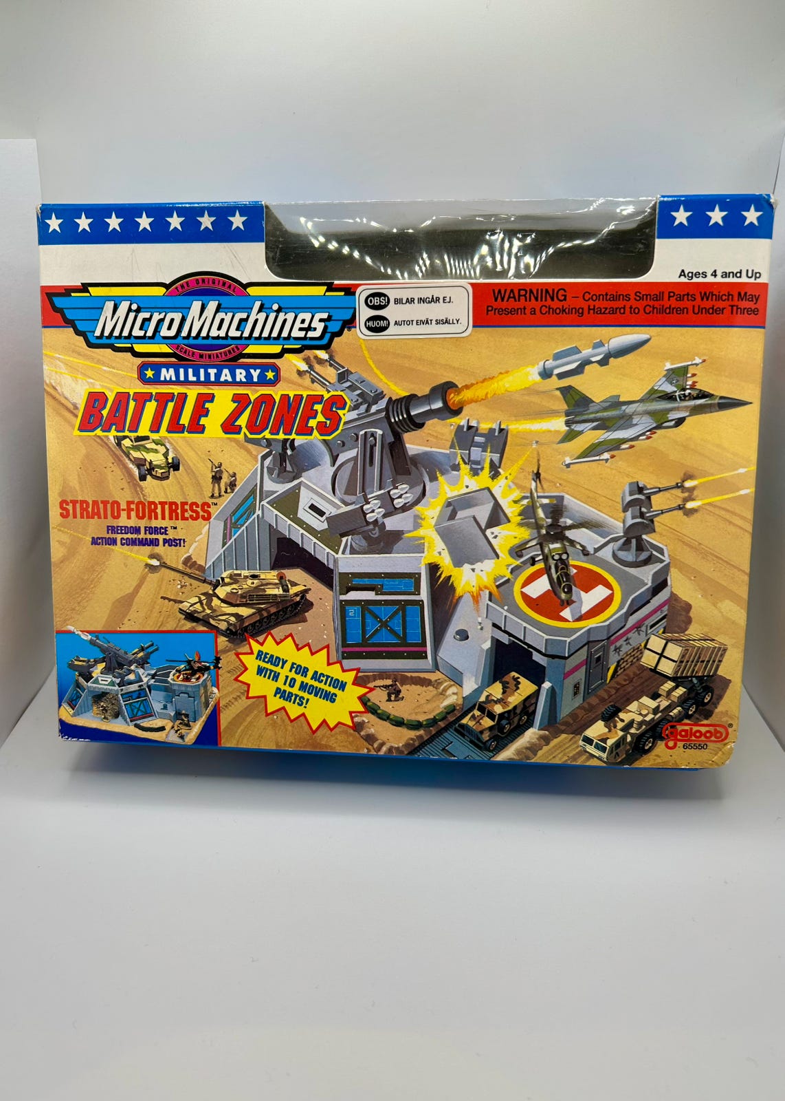Vintage Micro Machines battle zones - strato-fortress i eske | FINN-torget