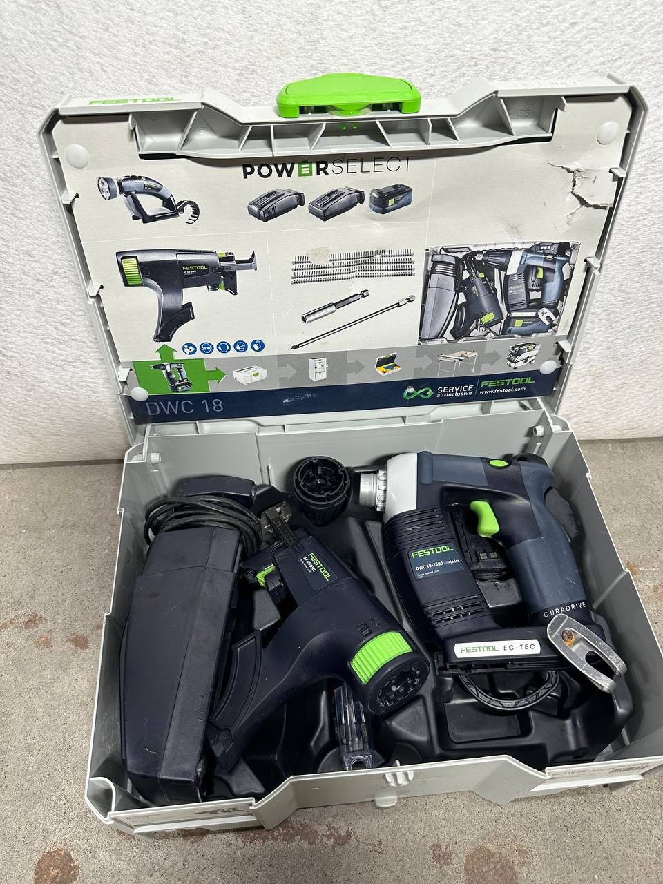 Festool DWC 18-2500 Li-Basic , med koffert, 1 batteri og lader. | FINN ...
