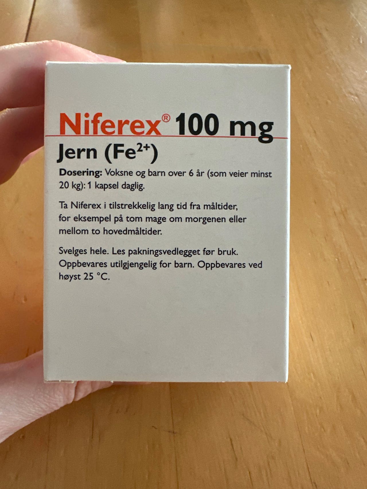 Jern, niferex 100mg | FINN-torget
