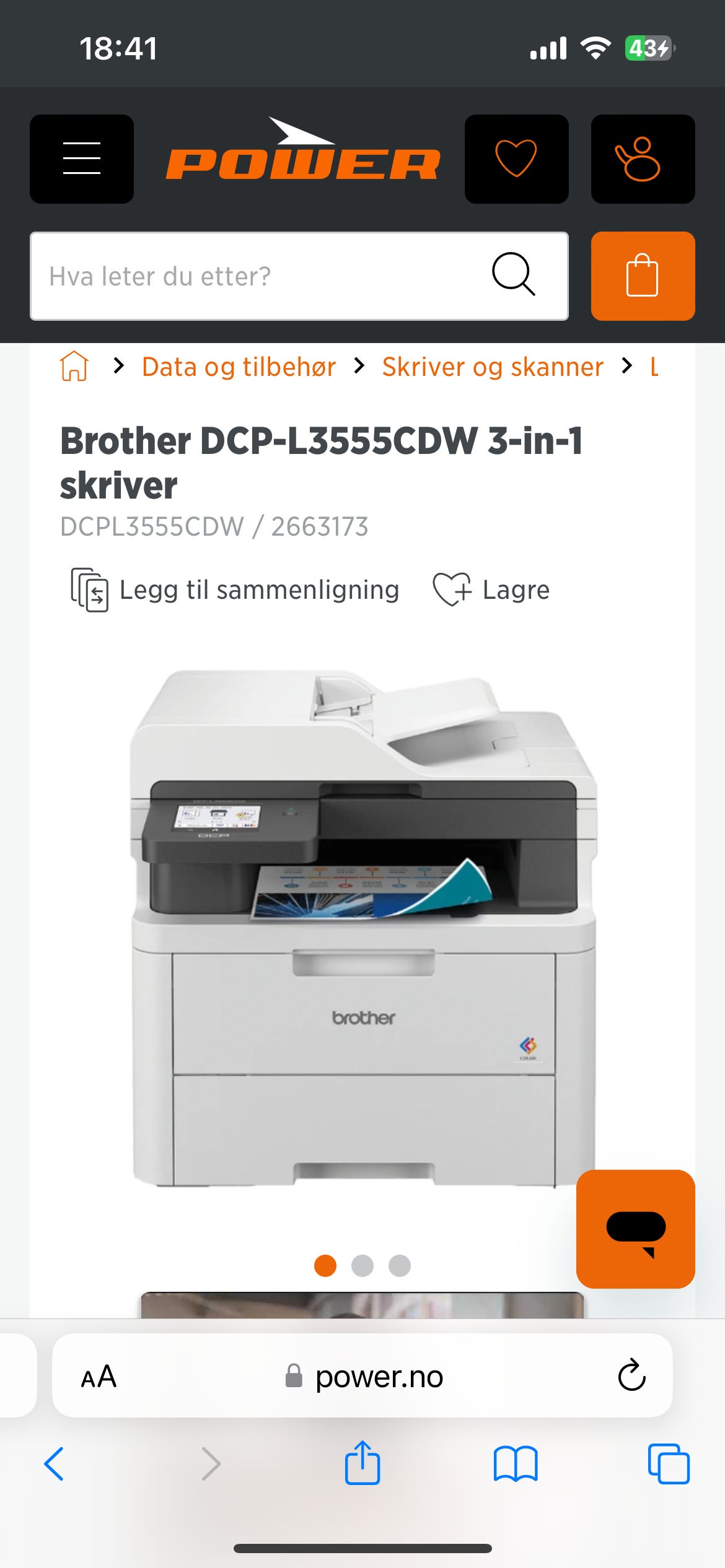 Brother DCP-L3555CDW 3-in-1 skriver | FINN-torget