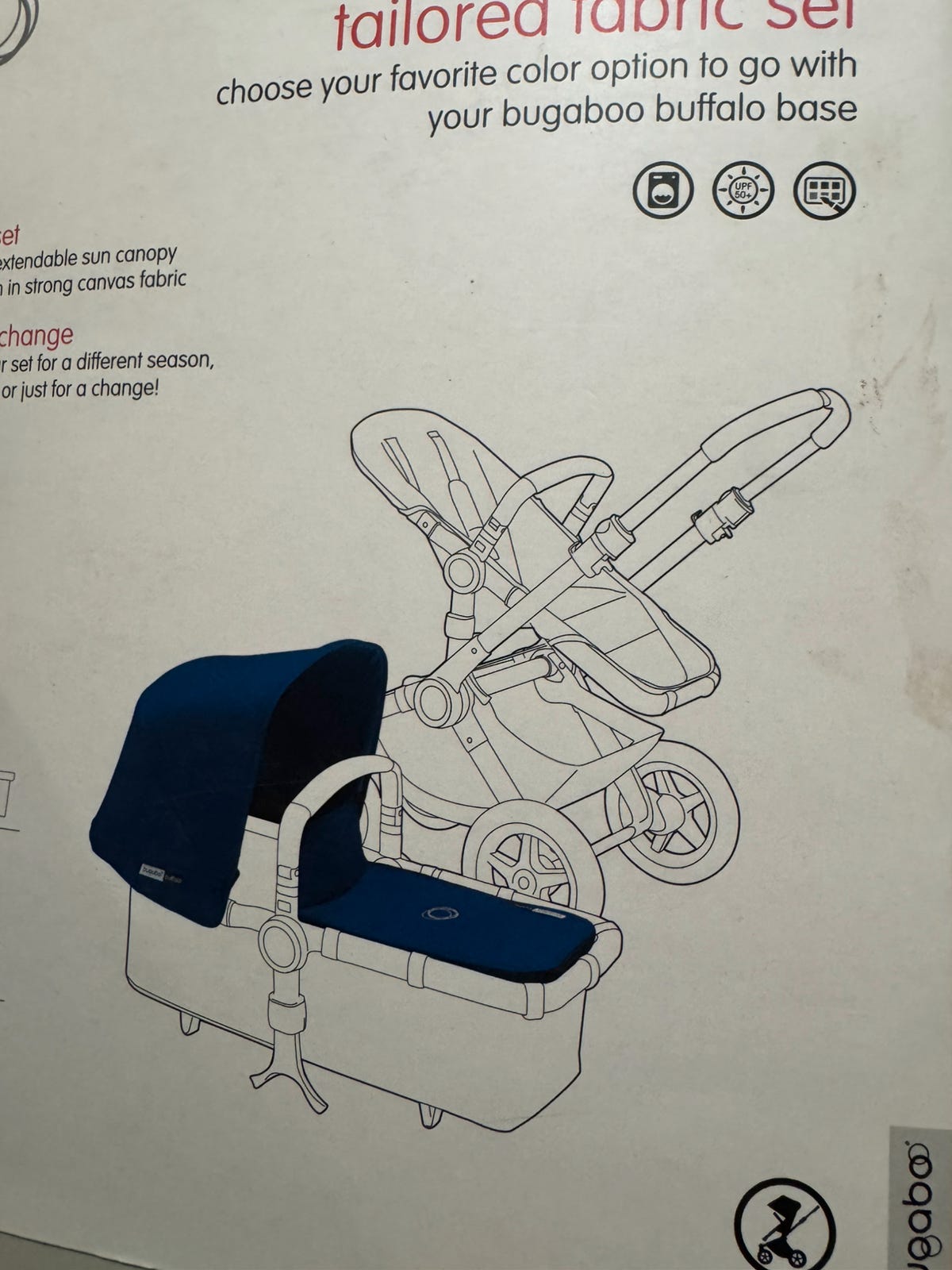 Bugaboo Buffalo skreddersydd trekk blå | FINN-torget