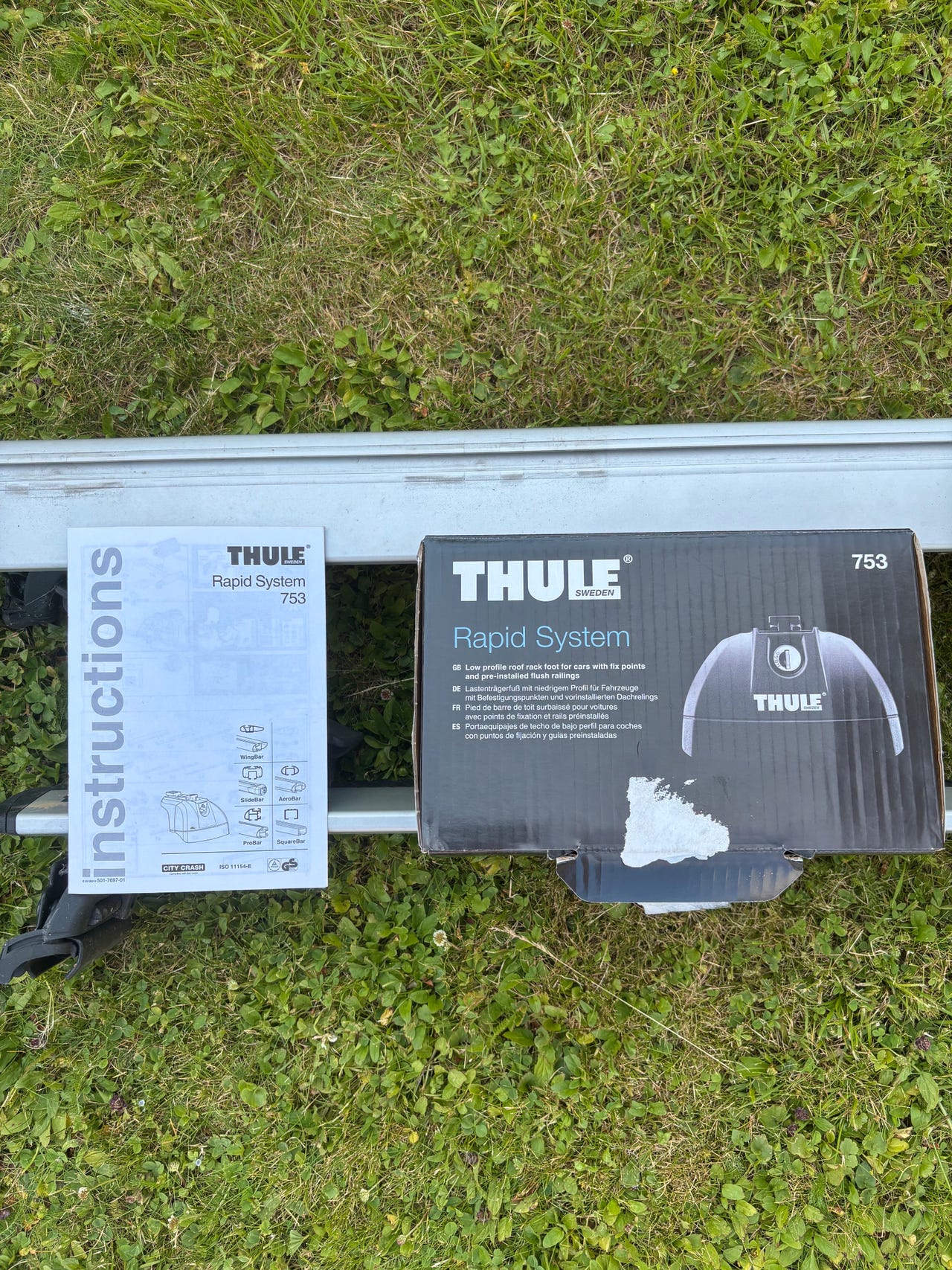 Thule Wingbar 120cm inkludert Thule 753 Rapid System føtter | FINN-torget