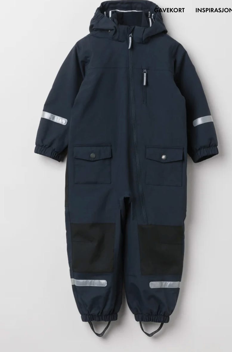 Polarn O. Pyret helårsdress skalldress vanntett foret str. 92 og 98 ...