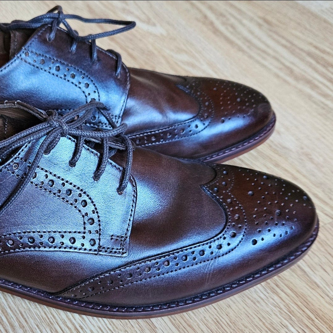 [EU42, UK8] Slim mørk brune pensko fra John Lewis UK | FINN-torget