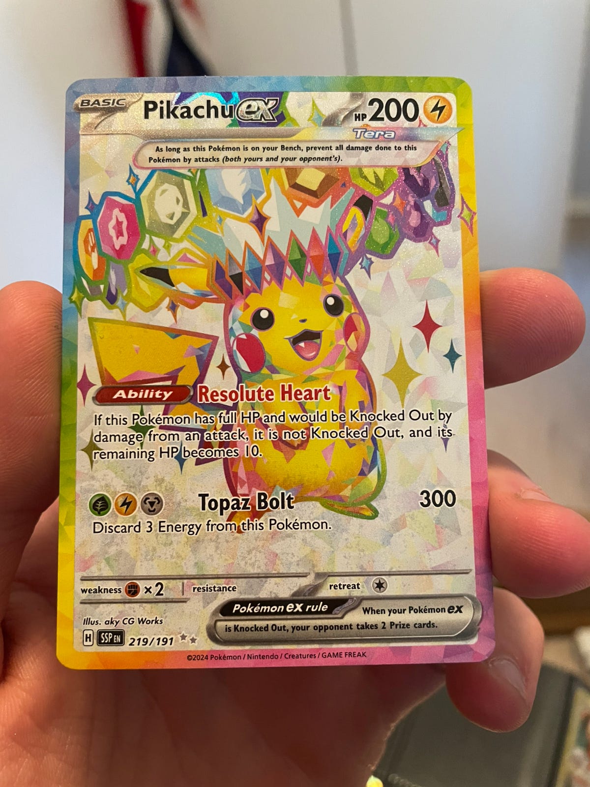 Pokemon Kort - Pikachu ex 219/191 ultra rare holo | FINN-torget