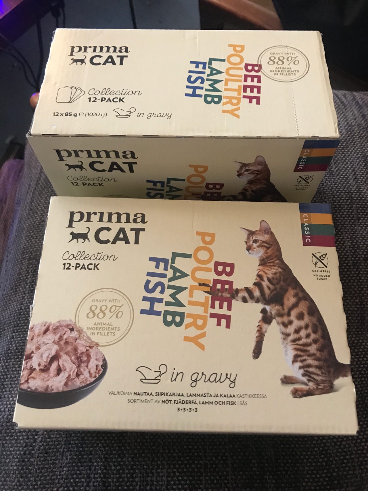 2xesker med prima cat in gravy 29 poser | FINN-torget