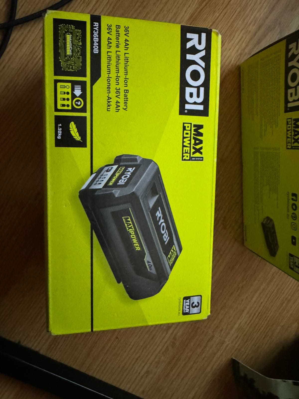 Ryobi Batteri 36v 4Ah 2STK | FINN-torget